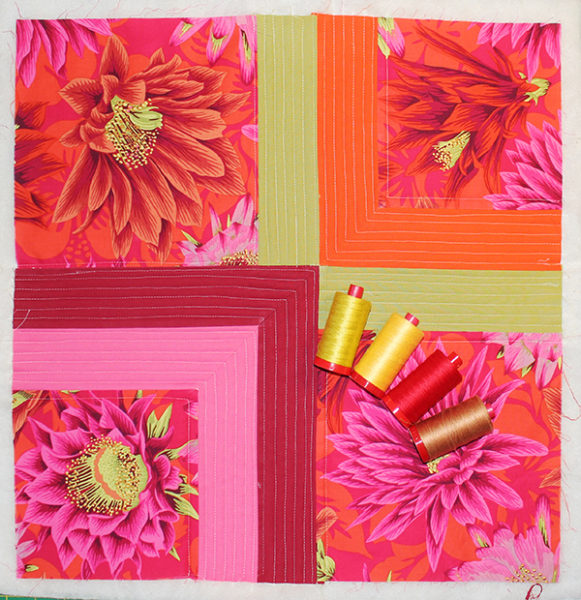 Aurifil Artisan March Challenge: Hand Quilting/Kantha stitching with ...